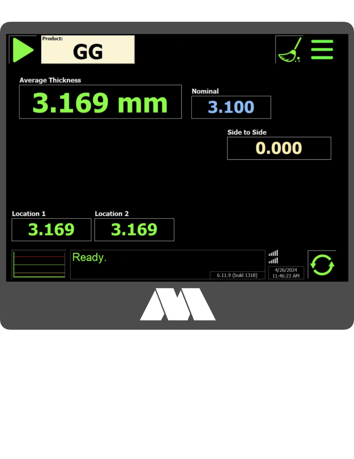 Thickness Monitoring for Cold Rolling Lines